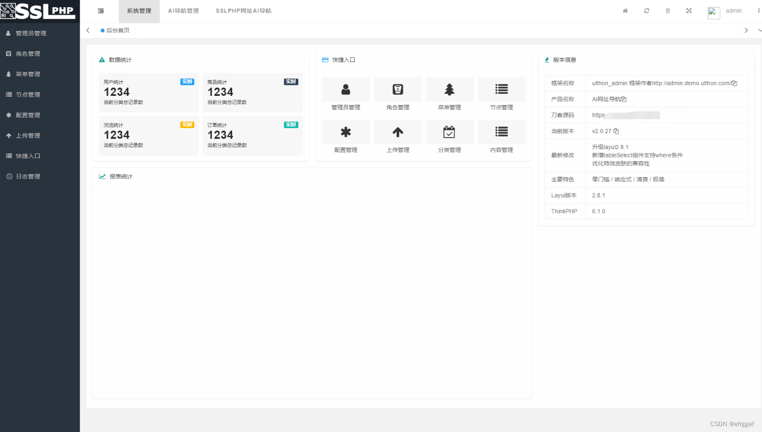 2023全新UI的AI网址导航系统源码+基于Thinkphp6框架开发的_网址导航源码-CSDN博客