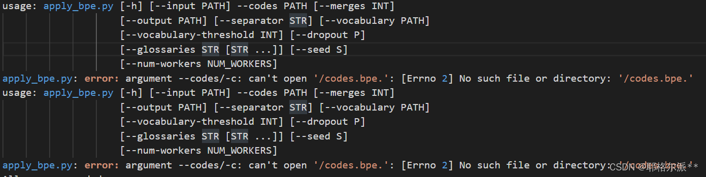 【机器翻译】【mRASP】跑通mRASP代码（一）：preprocess_mrasp库-CSDN博客