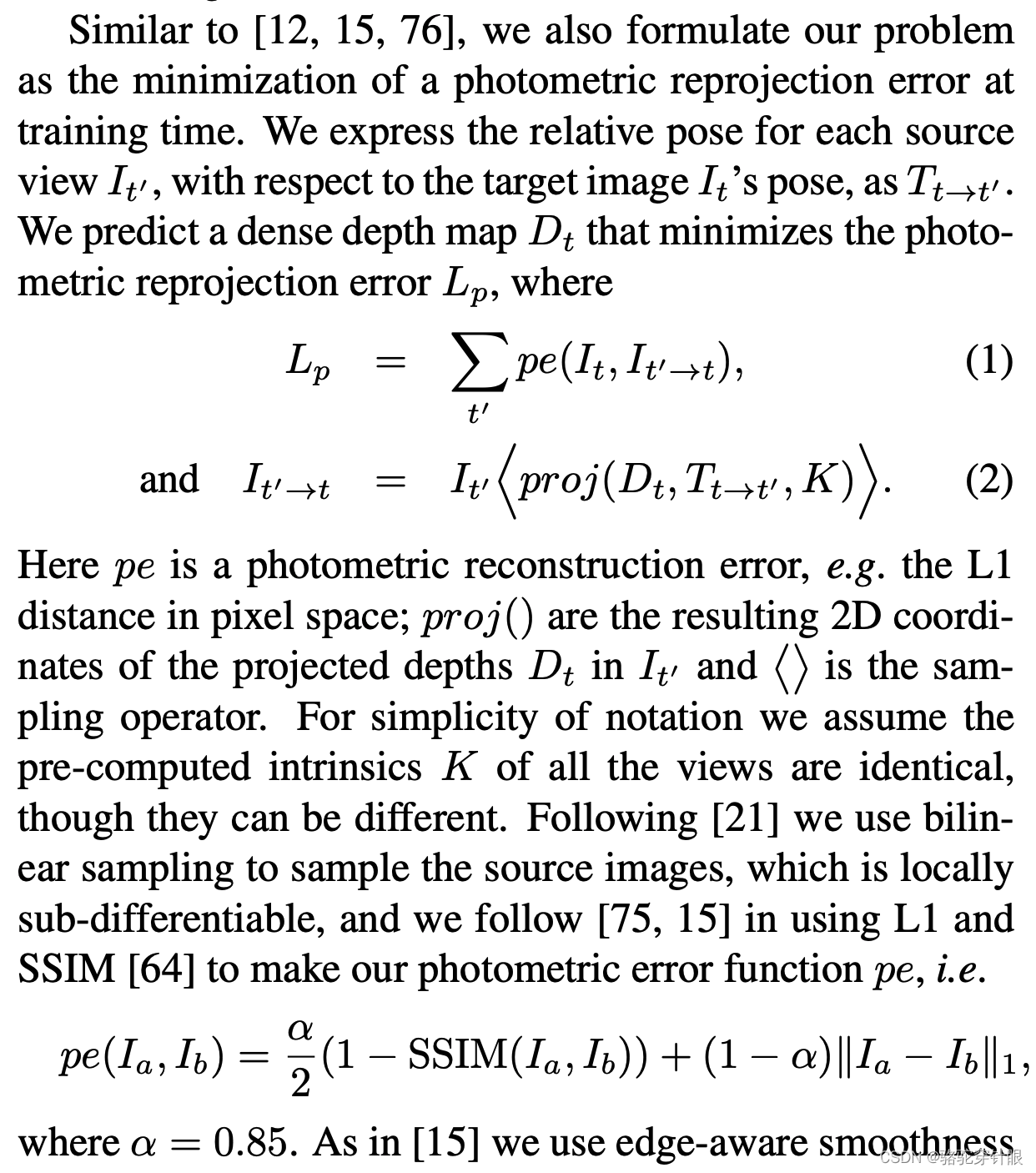 【论文阅读】Digging Into Self-Supervised Monocular Depth Estimation-CSDN博客