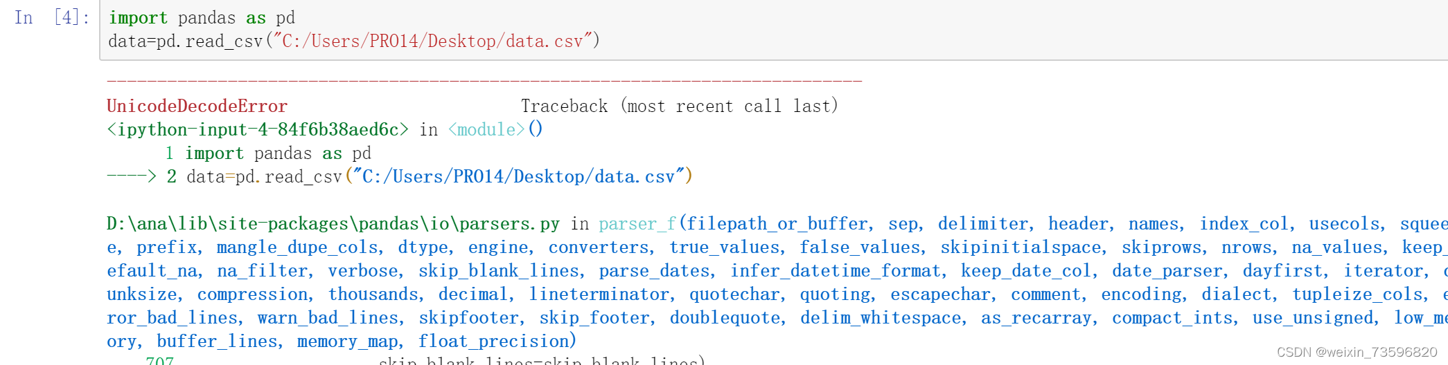 python 中csv文件导入（‘utf-8‘ codec can‘t decode 报错解决办法和SyntaxError: invalid character in identifier解决 ...