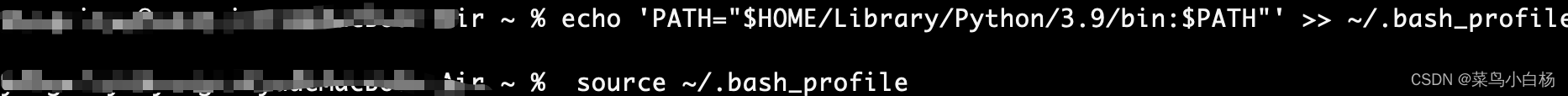 【MAC】WARNING: The scripts pip, pip3, pip3.11 and pip3.9 are installed in ‘/Users/yangxinyu ...