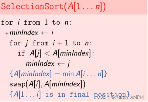 [Algorithmic Toolbox学习笔记][week4]Selection Sort-CSDN博客