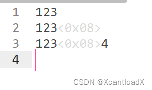 特殊的转义字符—— \b 退格字符 ASCII 0x08_退格符-CSDN博客