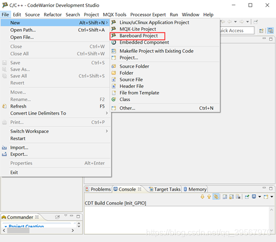 Code Warrior 10.7 PE 工程的创建_codewarrior 11新建工程-CSDN博客