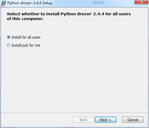 drozer安装使用教程（Windows）_no module named drozer.cli.console-CSDN博客