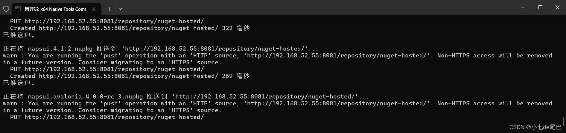 dotnet nuget命令行方式批量发布nuget包到Nexus3_dotnet nuget push-CSDN博客