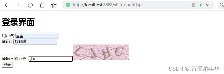 shiro（整合redis、验证码）_shiro集成redis-CSDN博客