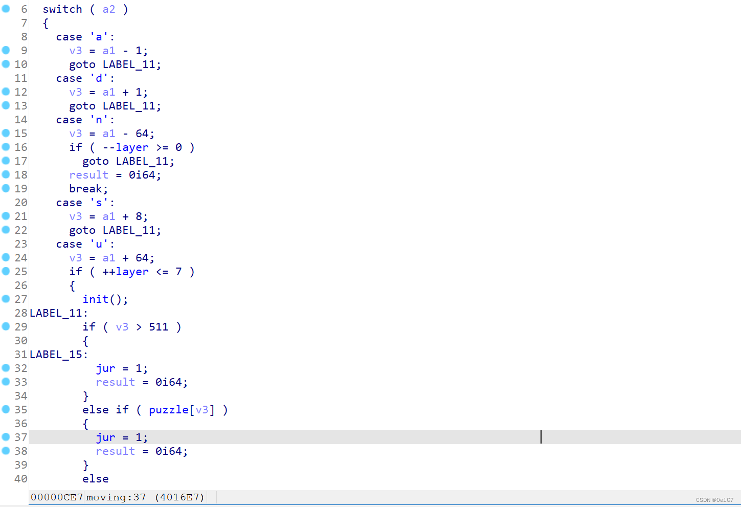 re-迷宫题学习_re ctf 迷宫-CSDN博客