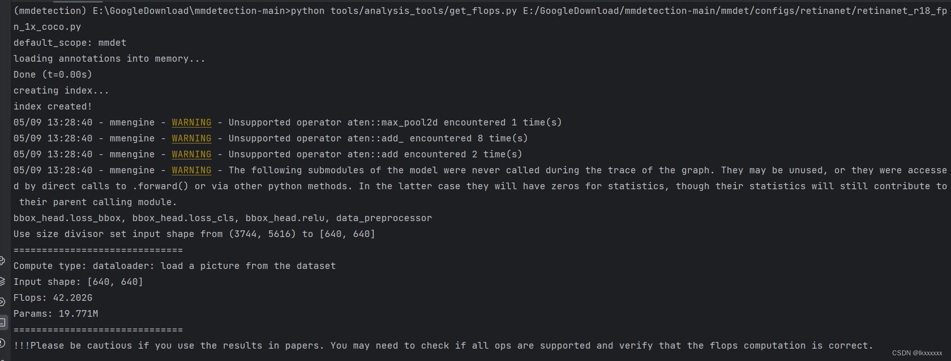 mmdetection添加计算参数量params和浮点计算数FLOPs的方法_mmdetection计算flops-CSDN博客