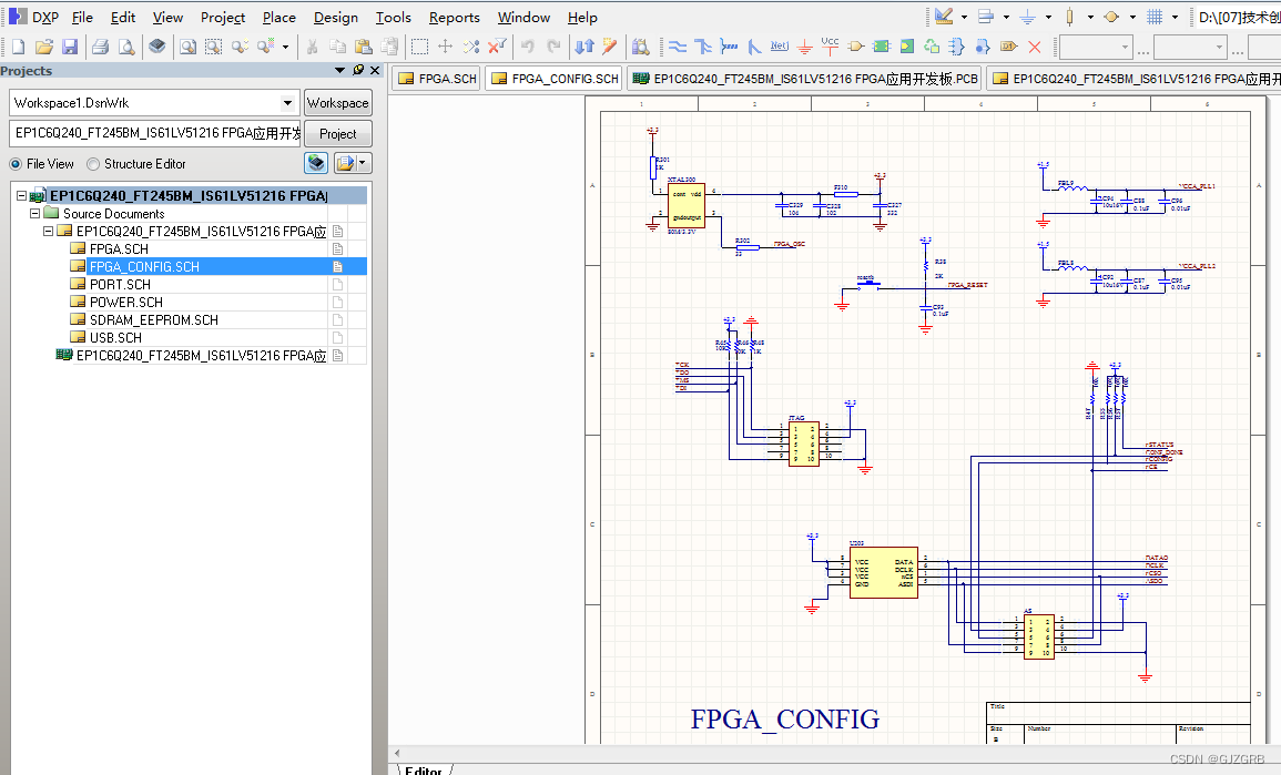 EP1C6Q240_FT245BM_IS61LV51216 FPGA应用开发板 AD版原理图+PCB文件+FPGA源码_fpga is61lv2568l地址-CSDN博客