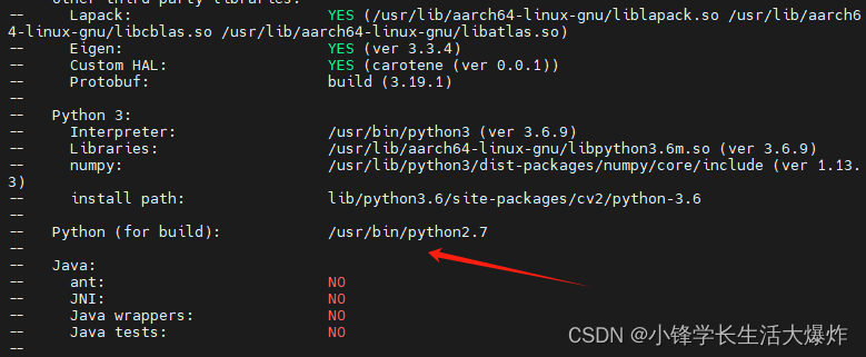 【踩坑】编译opencv将python (for build) python2.7改为python3_opencv python (for build)-CSDN博客