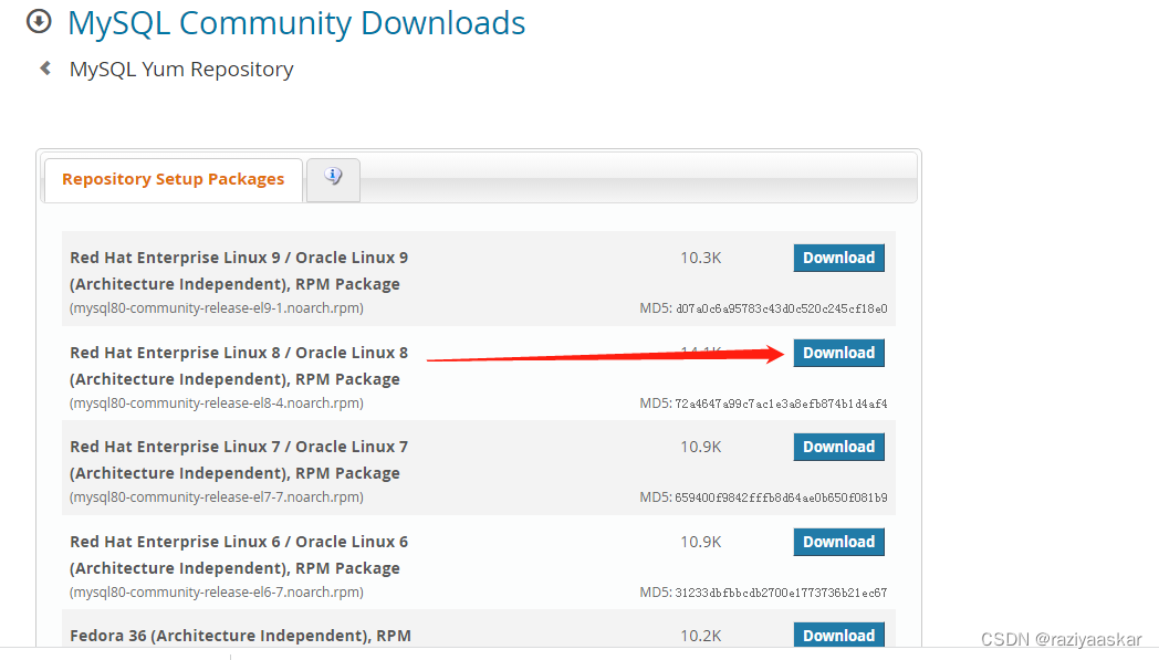 linux~centos系统安装MySQL5.7版本详细教程_mysql5.7下载 centos 选择哪个linux-CSDN博客