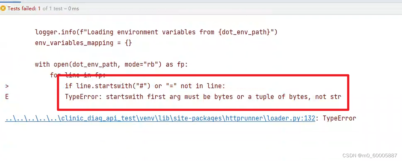 执行用例报错：httprunner.exceptions.FileFormatError: .env format error_file format error-CSDN博客