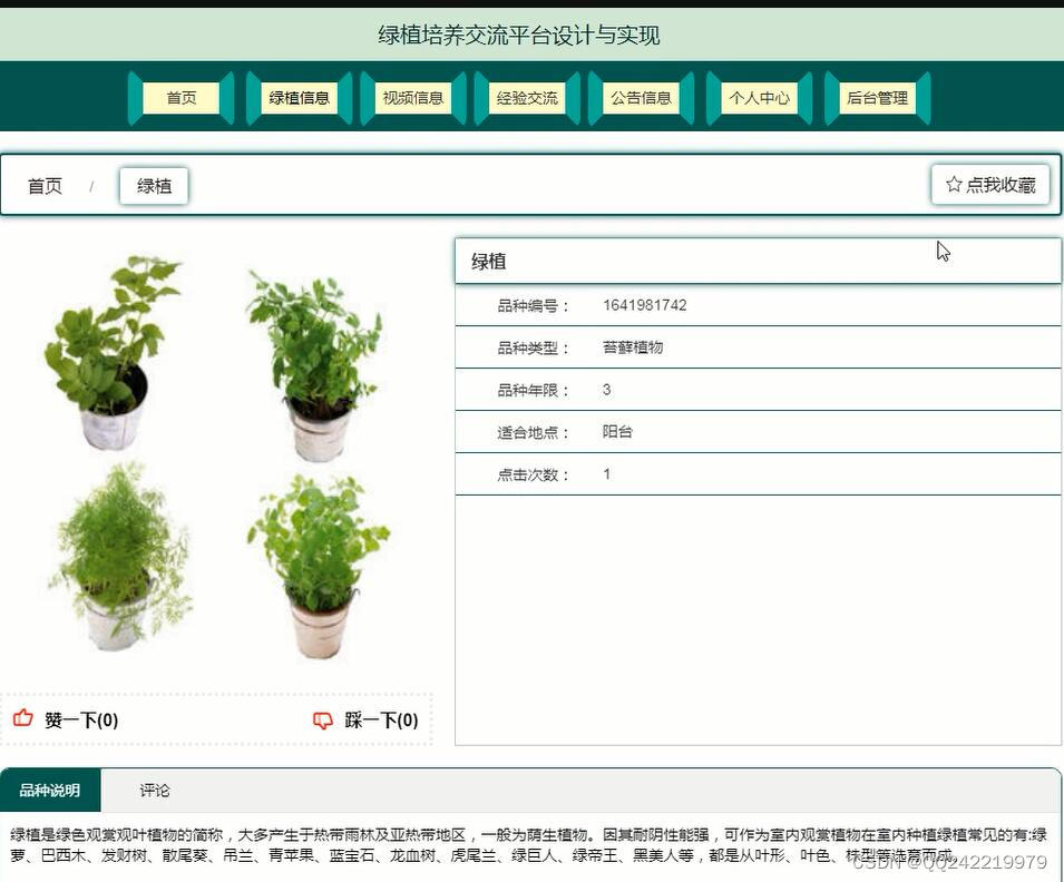 Springmvc绿植培养交流平台java的ssm设计与实现基于mvvm的植物爱好者交流平台的设计与实现 Csdn博客