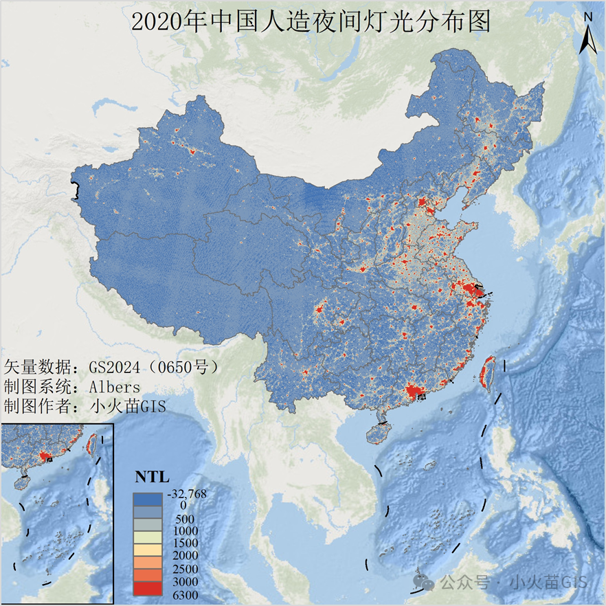 【数据分享】中国长时间序列逐年人造夜间灯光数据集（1984-2020）-CSDN博客