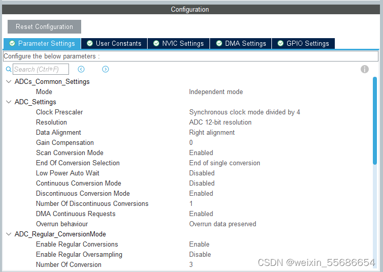 STM32G431单片机，多通道采集ADC电压值（DMA方式）_stm32g431 adc dma-CSDN博客