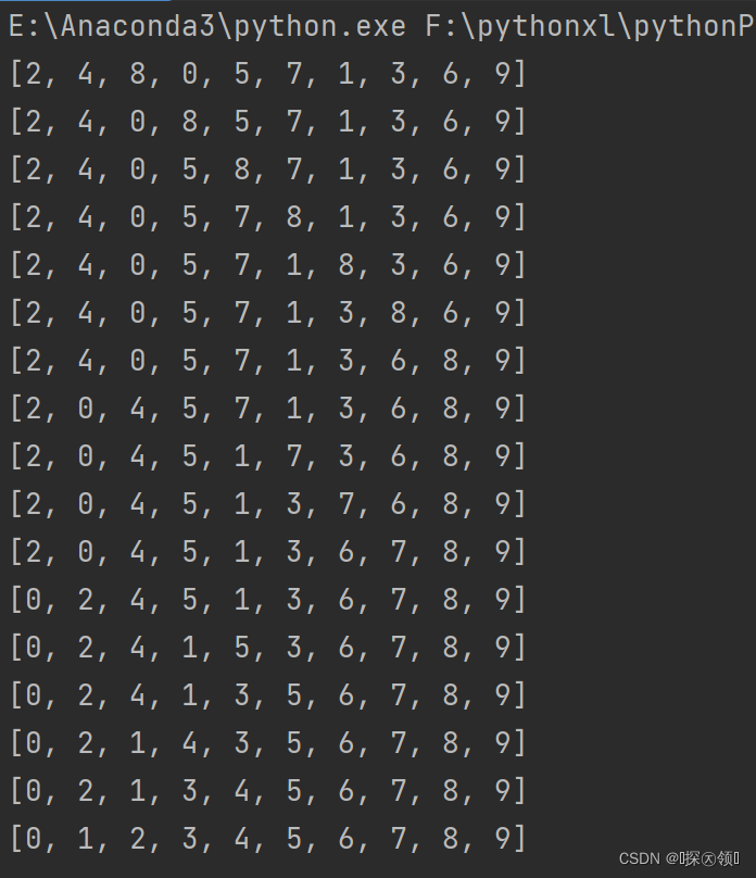 Python常见排序算法python插入算法排序并记录比较次数 Csdn博客