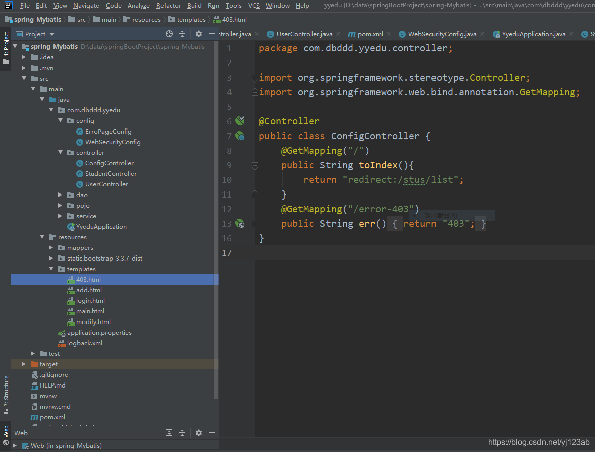 SpringBoot整合SpringSecurity_java: 程序包org.springframework.security.config.annot-CSDN博客