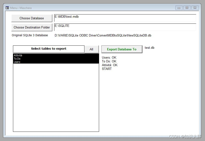 MS Access 教程之如何将 MDB 文件转换为 SQLite 数据库_sql大全-CSDN专栏