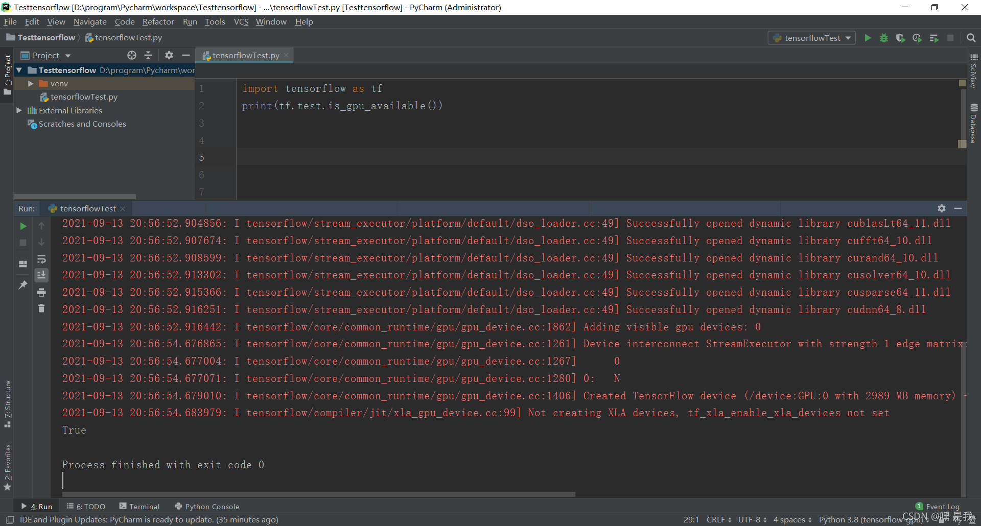 利用Anaconda安装tensorflow-gpu 2.4.0 + cuda11.1 + cudnn以及安装 pytorch 1.9.0 + cuda11.1_pip install ...