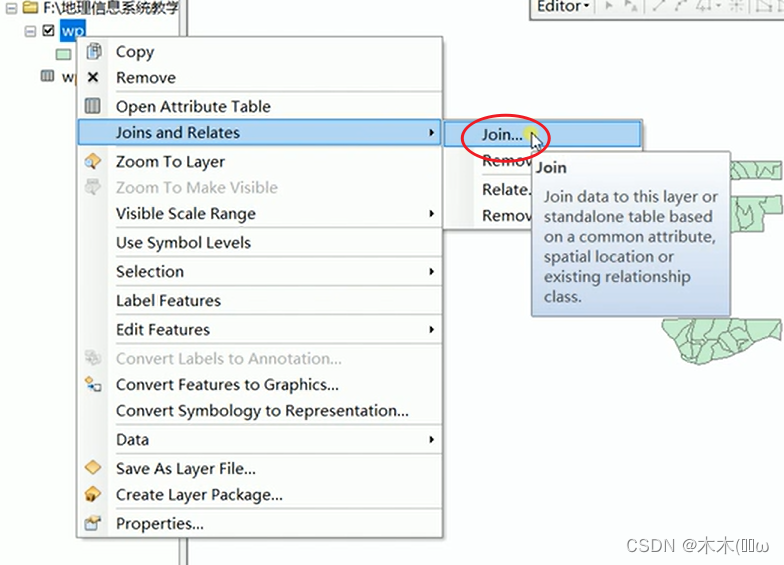 ArcGIS中数据融合：wp.shp与wpdata.dbf的连接与导出操作-CSDN博客