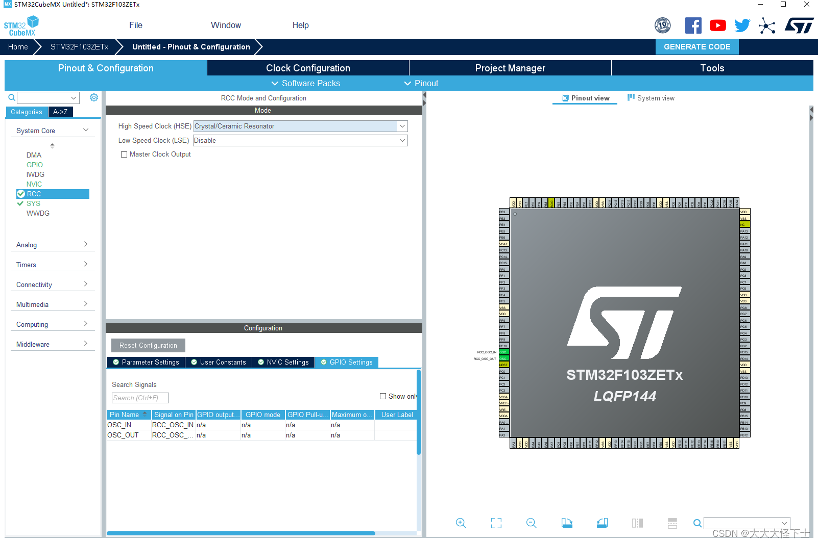 Gpio配置及解读(stm32cubemx)cubemx Gpio口怎么选择 Csdn博客