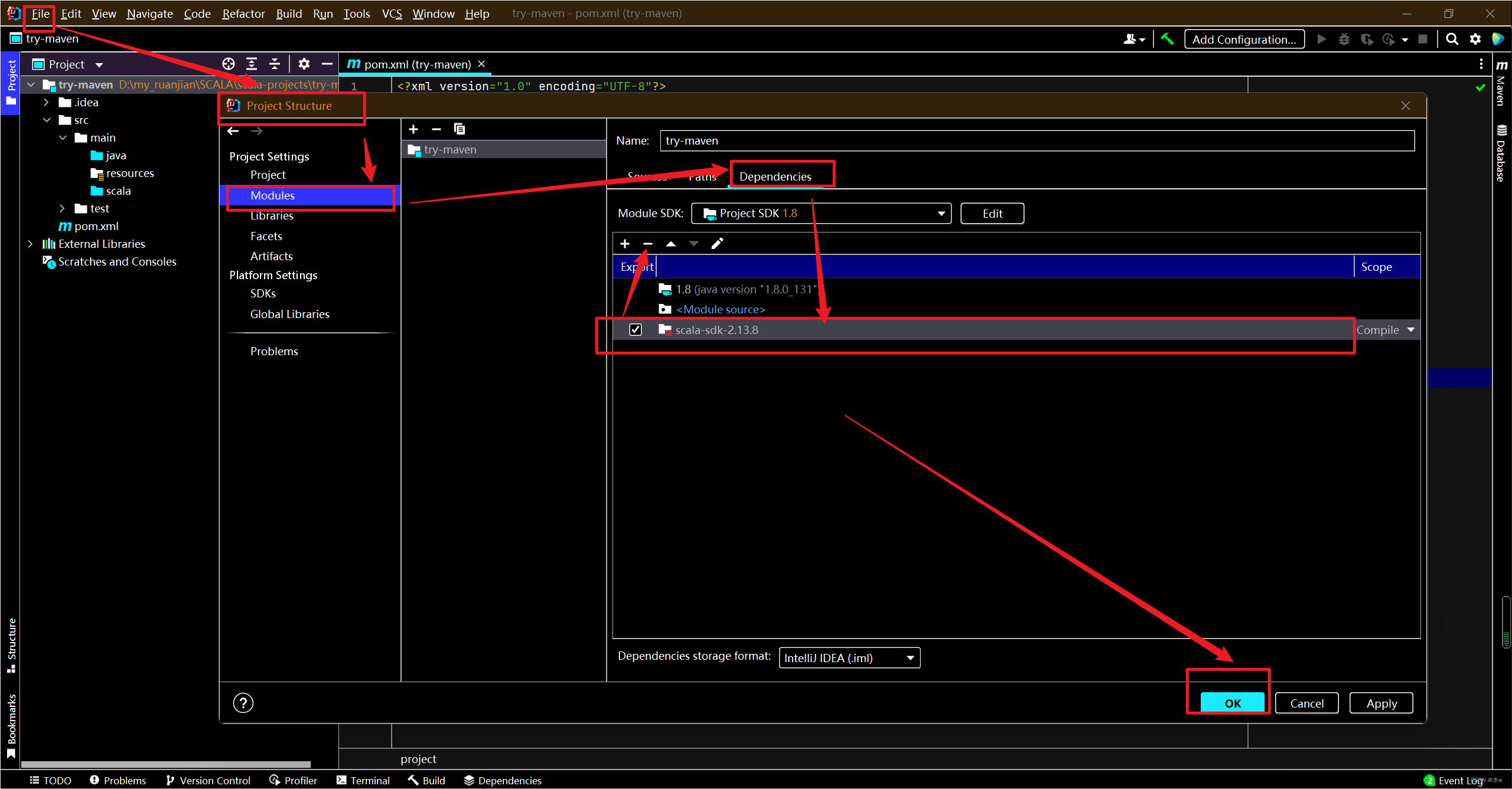 idea2021.3.3 创建maven-scala项目并解决遇到的问题：通过add frameworks support找到不到scala插件_add frameworks support没 ...