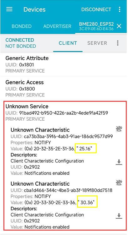 ESP32-0.96寸OLED通过低功耗蓝牙BLE通信显示出ESP32-BME280读取到的温湿度值_bme280读取温湿度-CSDN博客