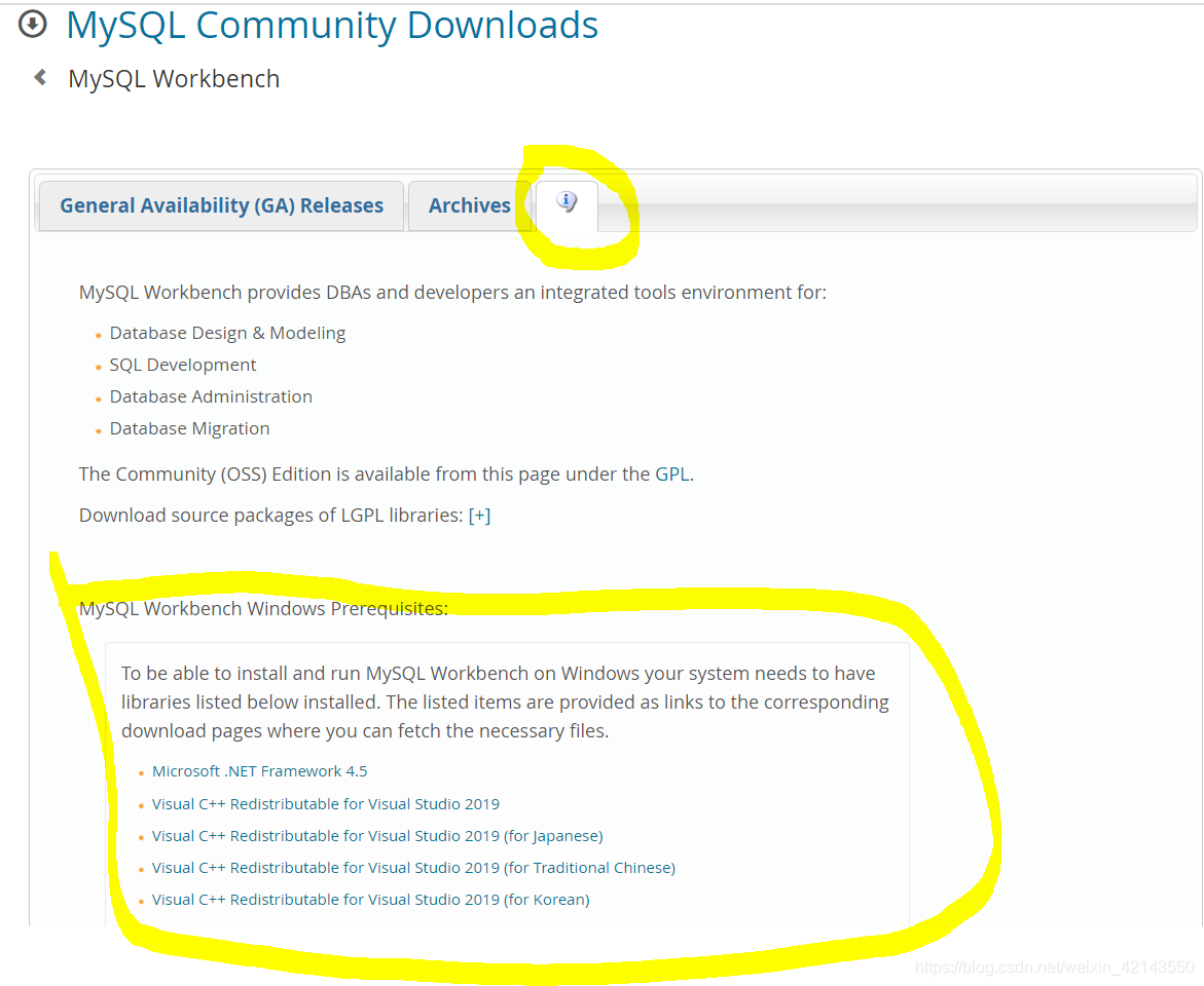windows10安装mysql-workbench报错VS C++ 2015依赖没有安装_mysqlworkbench requires visual c++2015-CSDN博客