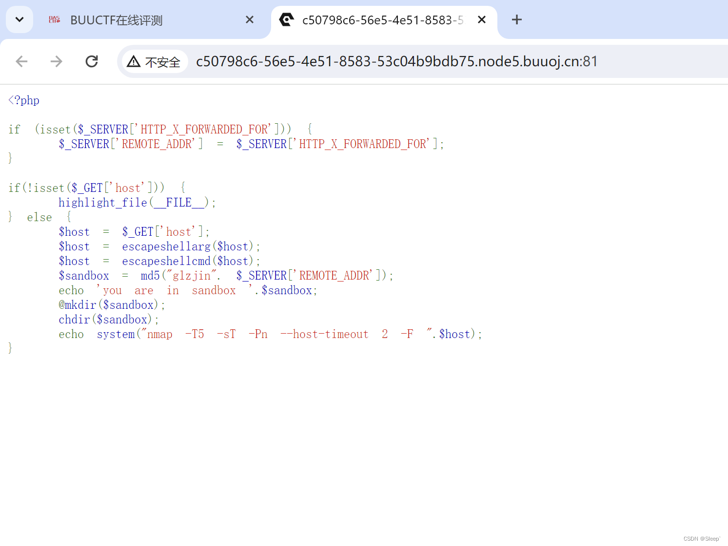 [BUUCTF 2018]Online Tool1_[buuctf 2018]online tool 1-CSDN博客