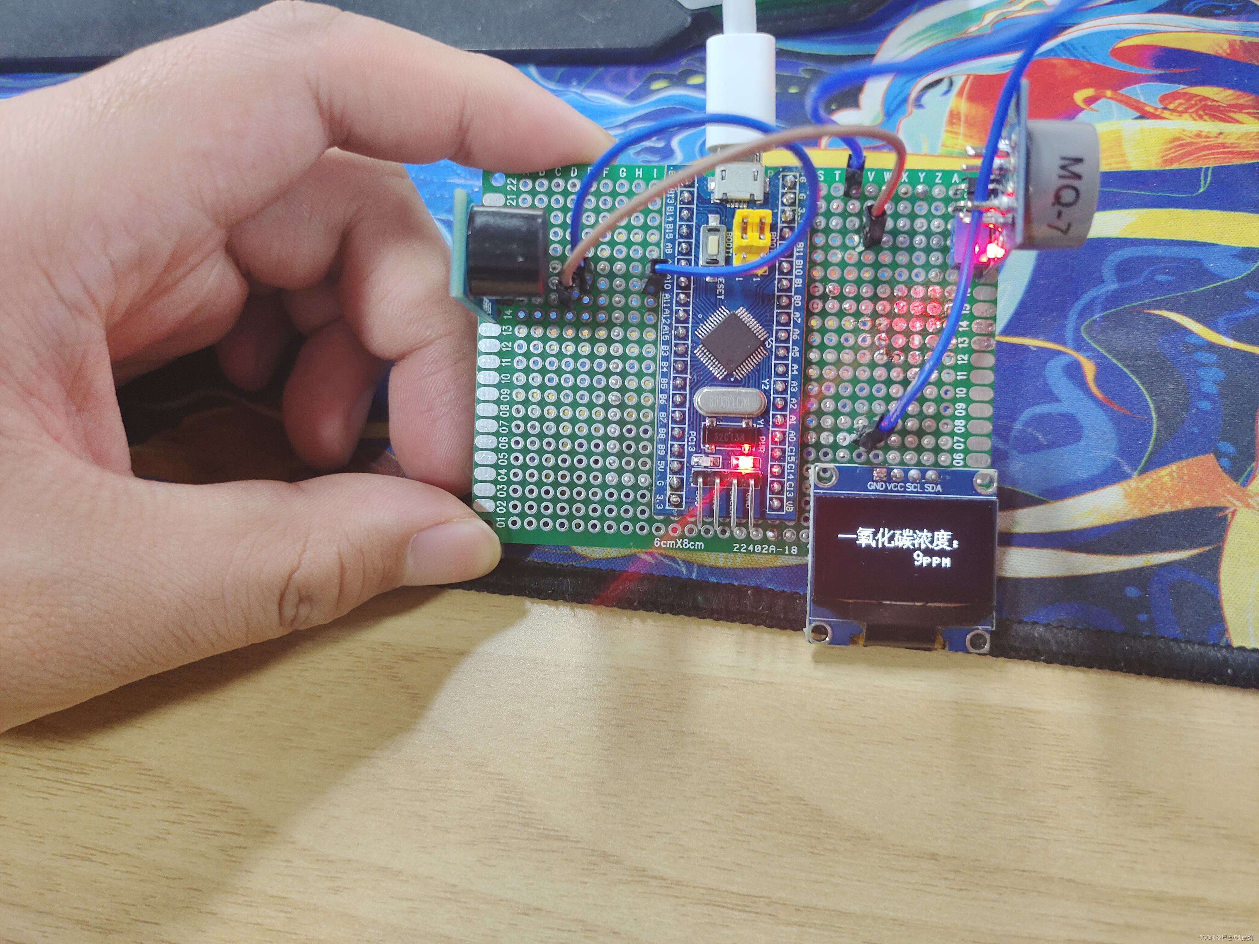 STM32+MQ7+OLED实现一氧化碳烟雾报警_stm32 mq7-CSDN博客