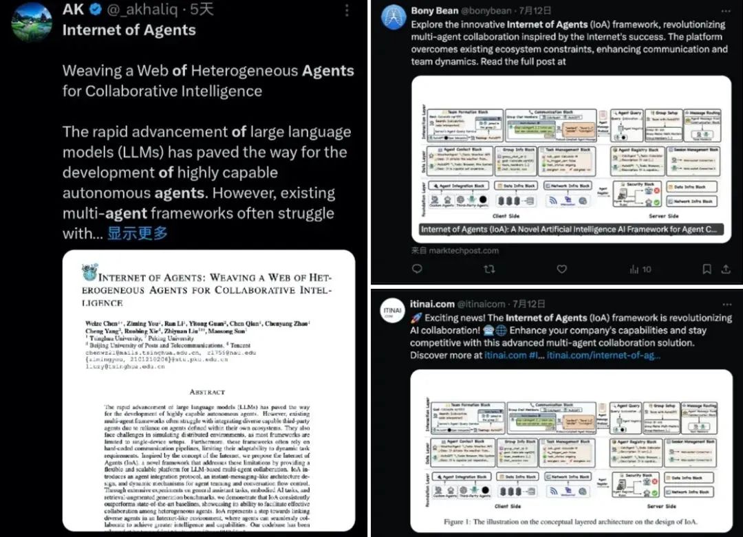 将成千上万的 Agent 连接起来，互相协作！智能体互联网 IoA 诞生了_多ai agent协作-CSDN博客