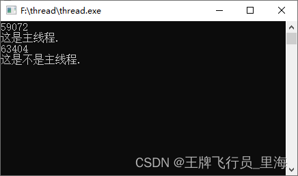 C\C++ Thread-获得线程ID，判断是不是主线程ID，get_id()_thread获取主线程id-CSDN博客
