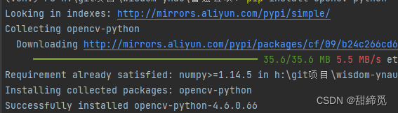 Could not find a version that satisfies the requirement cv2或No matching distribution found for ...