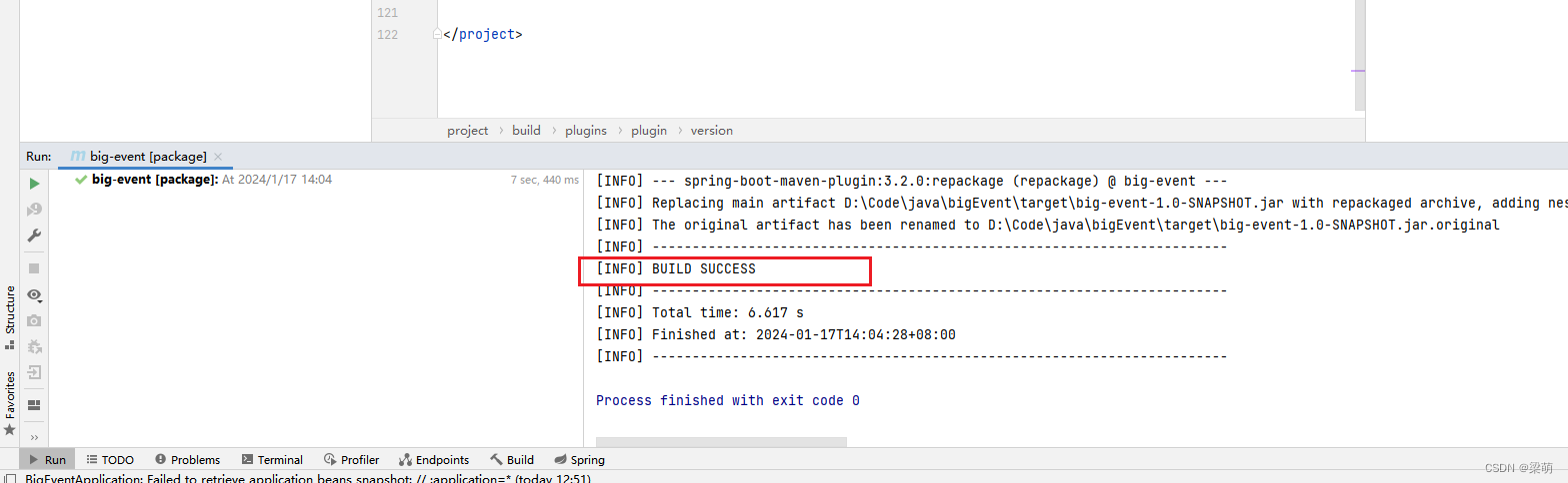 springBoot项目打包发布_spring boot 打包发布运行-CSDN博客