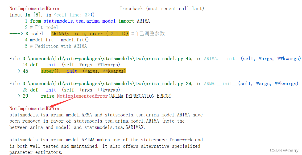 时间序列分析中的 statsmodels.tsa.arima_model被抛弃了，如何解决？_statsmodels.tsa.arima.model-CSDN博客