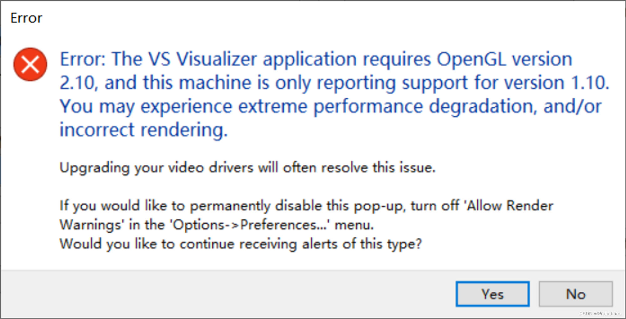 Error: The VS Visualizer appication requires OpenGL version 2.10 问题解决-CSDN博客