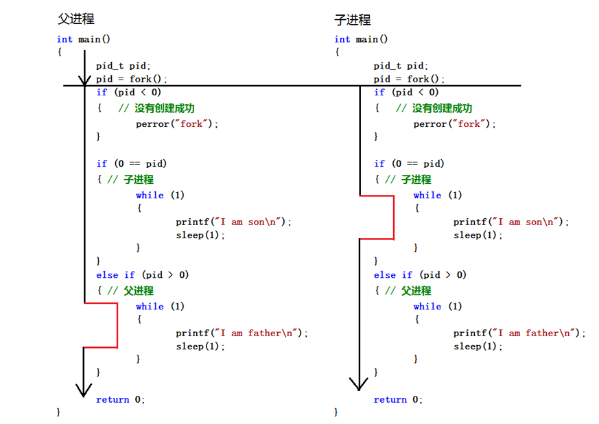 Linux系统编程 进程（二）：进程的创建、父子进程【fork：从一个已存在的进程中创建的新进程称为子进程，原进程称为父进程】【使用 Fork 得到的子进程是父进程的复制品（深拷贝