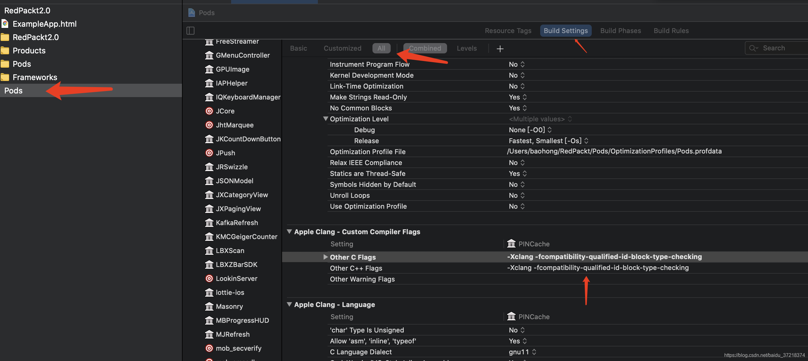 xcode 第三方库 Incompatible block pointer types sending_incompatible block pointer types passing ...