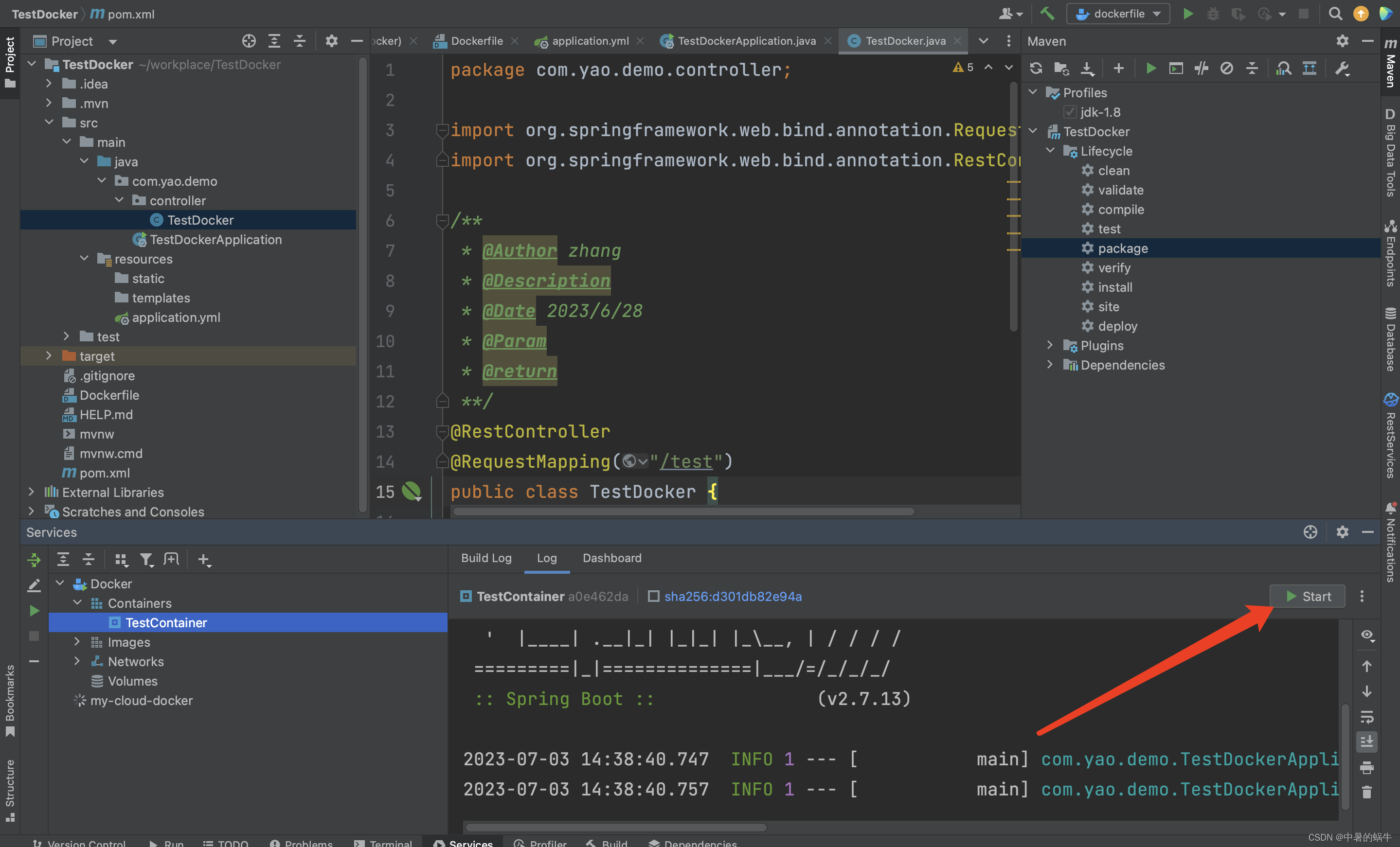 idea、docker一键部署-练习版_java部署练习-CSDN博客