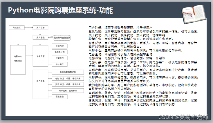Python毕业设计作品基于django框架 电影院购票选座系统毕设成品(6)开题答辩pptpython答辩毕设ppt Csdn博客