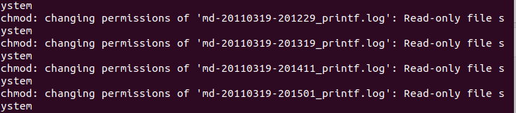 chmod: changing permissions of : Read-only file system_chmod: changing permissions of 'cdrom ...