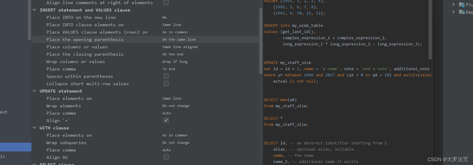 idea设置sql格式化_idea sql格式化-CSDN博客