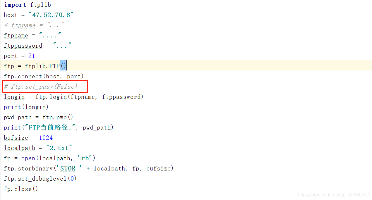 Python ftp可以链接上，但是上传失败（提示链接超时）_ftplib由于连接方在一段时间后没有正确答复或连接的主机没有反应,连接尝试失败-CSDN博客