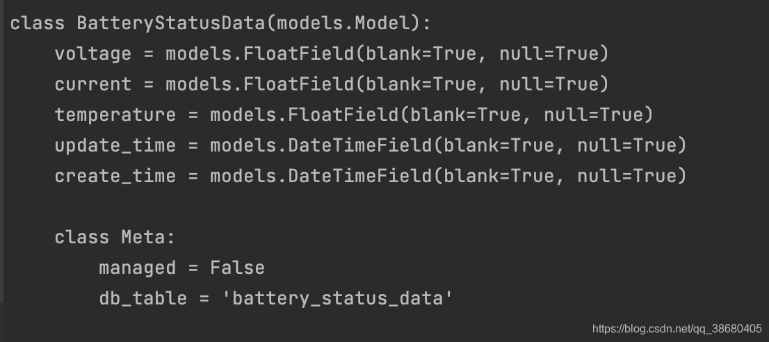 Python3的django利用mysql中已经手动建好数据库中的表反向生成对应的model映射代码python Model 如何和数据库表对应 Csdn博客