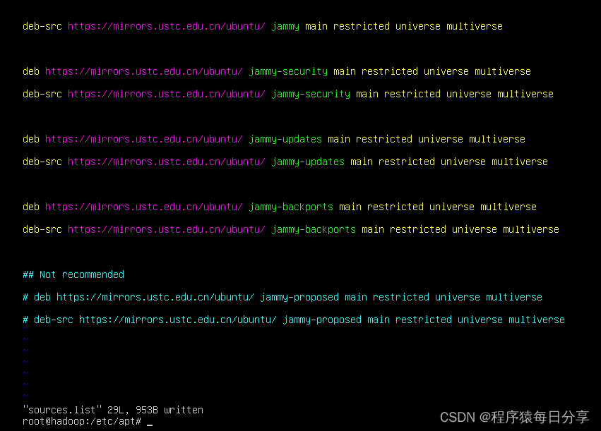ubuntu22.04配置sources.list-CSDN博客