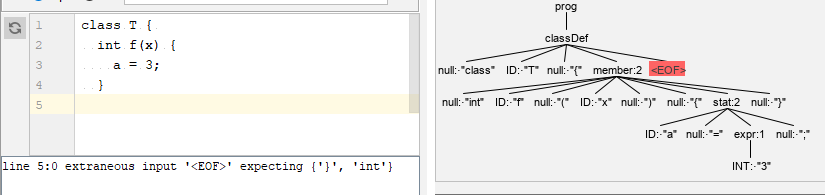 Antlr4入门（七）错误报告与恢复_antlr 4 caught 1 build errors.-CSDN博客