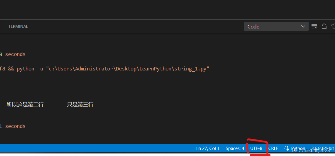 Vscode中python代码输出中文乱码vs Code Python中文乱码 Csdn博客