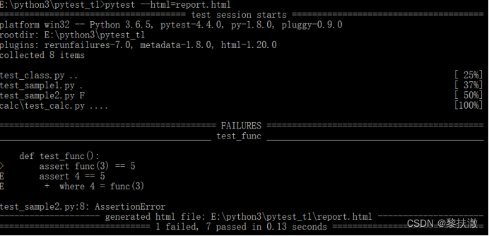 python单元测试框架—pytest_python pytest-CSDN博客