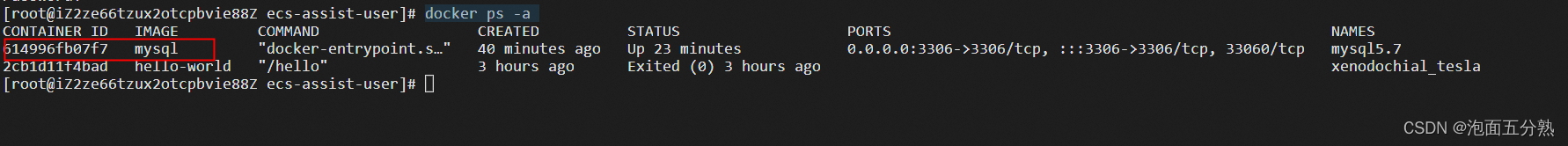 Docker安装和删除Mysql5.7_docker删除mysql-CSDN博客